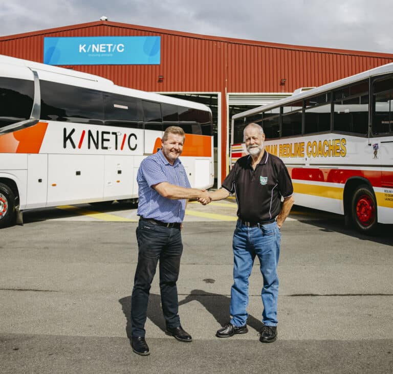 Kinetic donates Redline bus to Tasmanian Bus and Coach Society ...