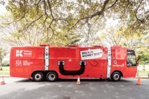 Big Red Kidney Bus providing dialysis to holiday-goers