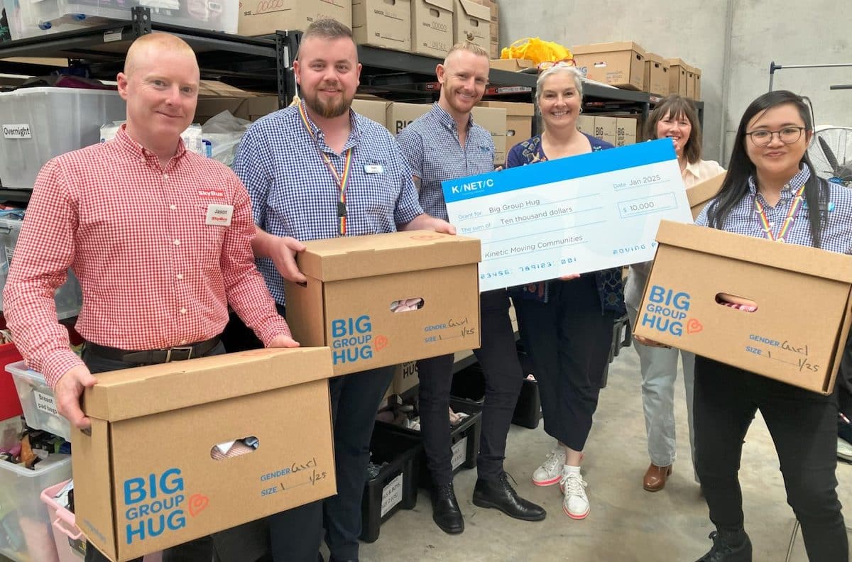 Kinetic donates $10,000 to Melbourne charity