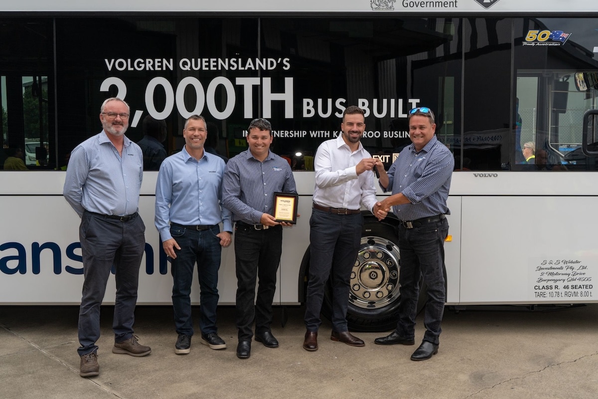 Volgren delivers 2,000th Queensland-built bus