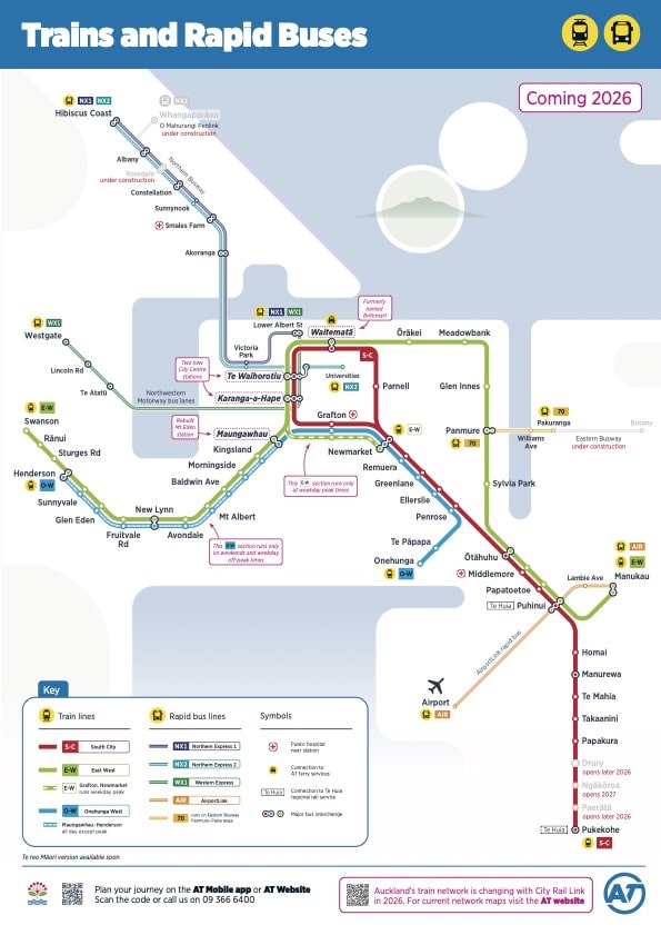 Auckland Transport unveils rapid bus route map