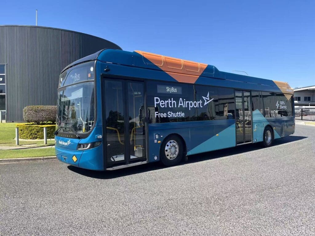 SkyBus lands 10-year Perth Airport contract with electric fleet plan