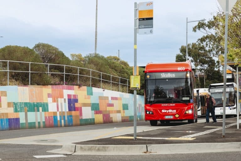 SkyBus Sunshine Express launches with $9.99 electric fares