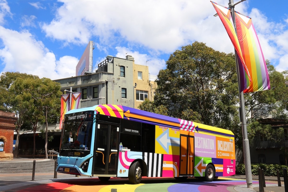 Transit Systems unveils specially wrapped Mardi Gras bus